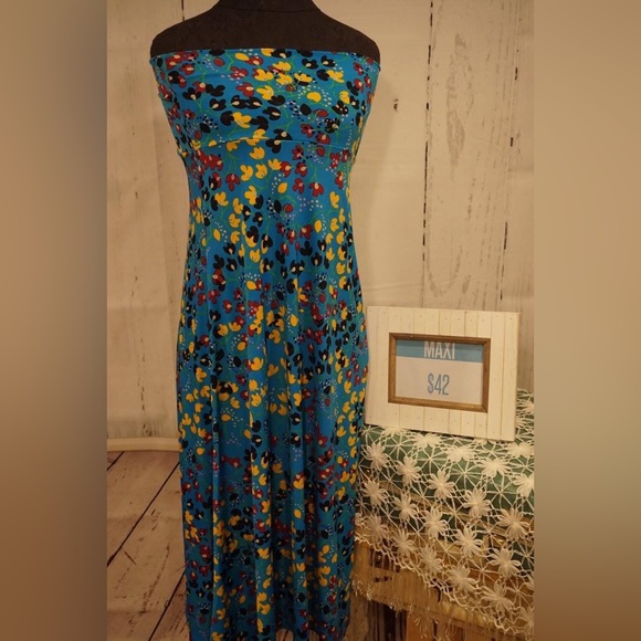 LuLaRoe | Skirts | Nwt Lularoe Small Blue Floral Maxi Skirt | Poshmark